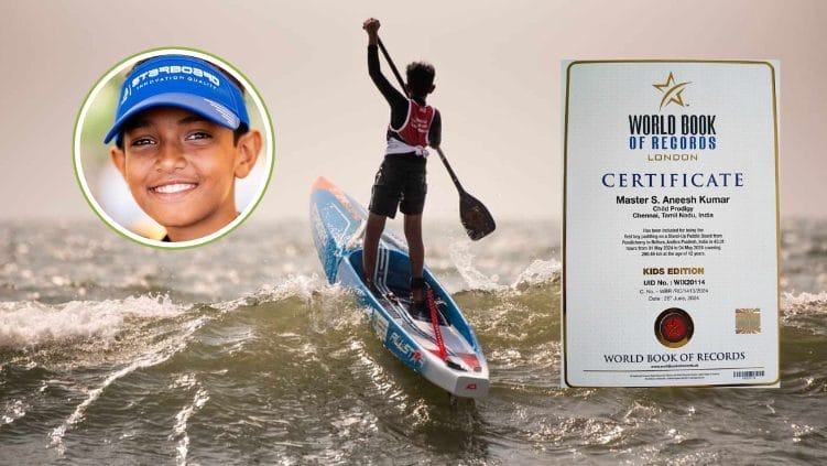 Indian Grom Aneesh Kumar Paddles a Record-Breaking 350KM Against ...
